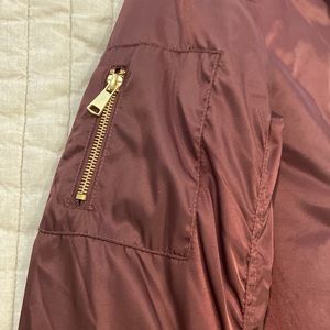 Xhilaration | Jackets & Coats | Xhileration Maroon Bomber Jacket | Poshmark